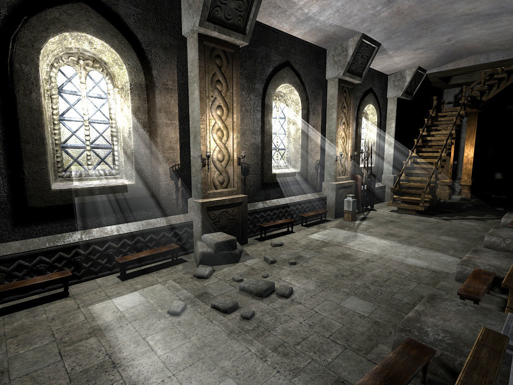 3D model Medieval Castle Interior VR / AR / low-poly | CGTrader