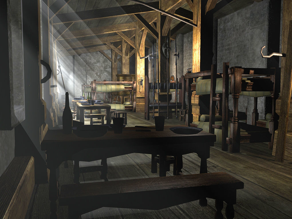 3D model Medieval Castle Interior VR / AR / low-poly | CGTrader