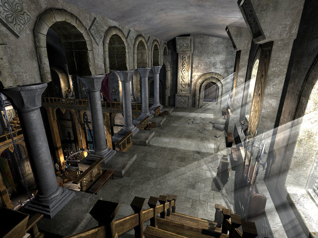 3D model Medieval Castle Interior VR / AR / low-poly | CGTrader