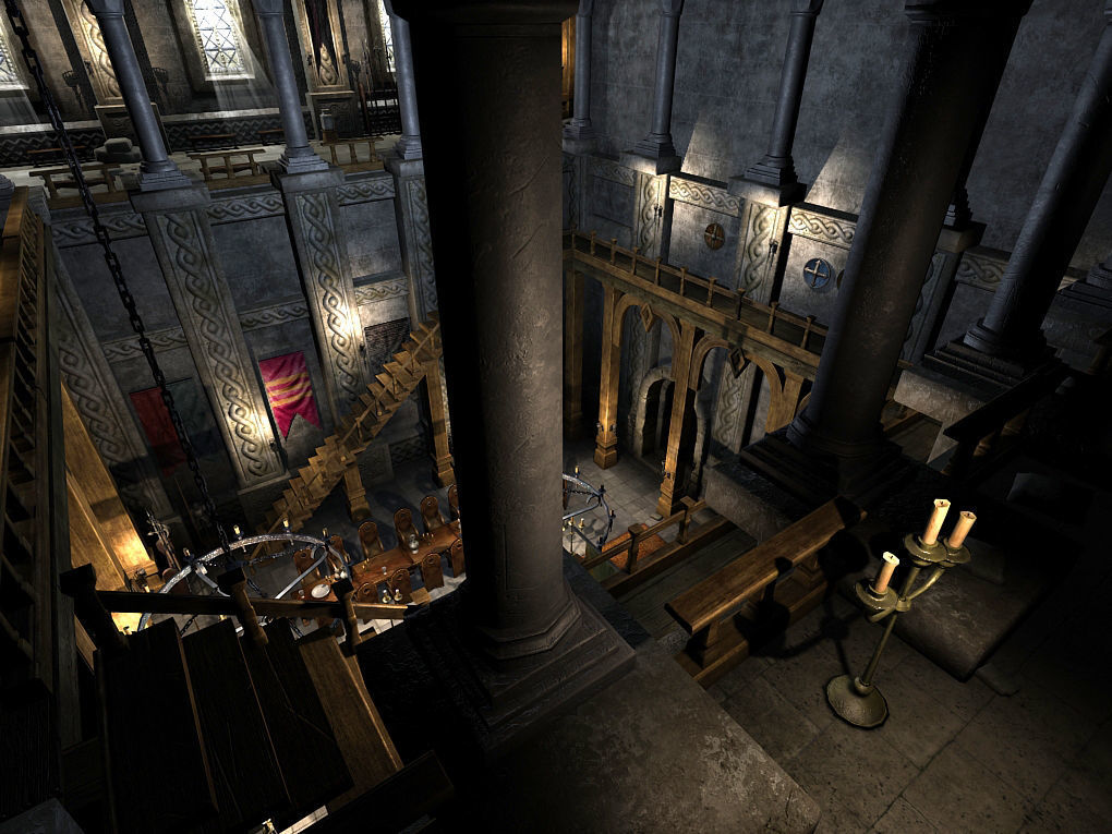 3D model Medieval Castle Interior VR / AR / low-poly | CGTrader