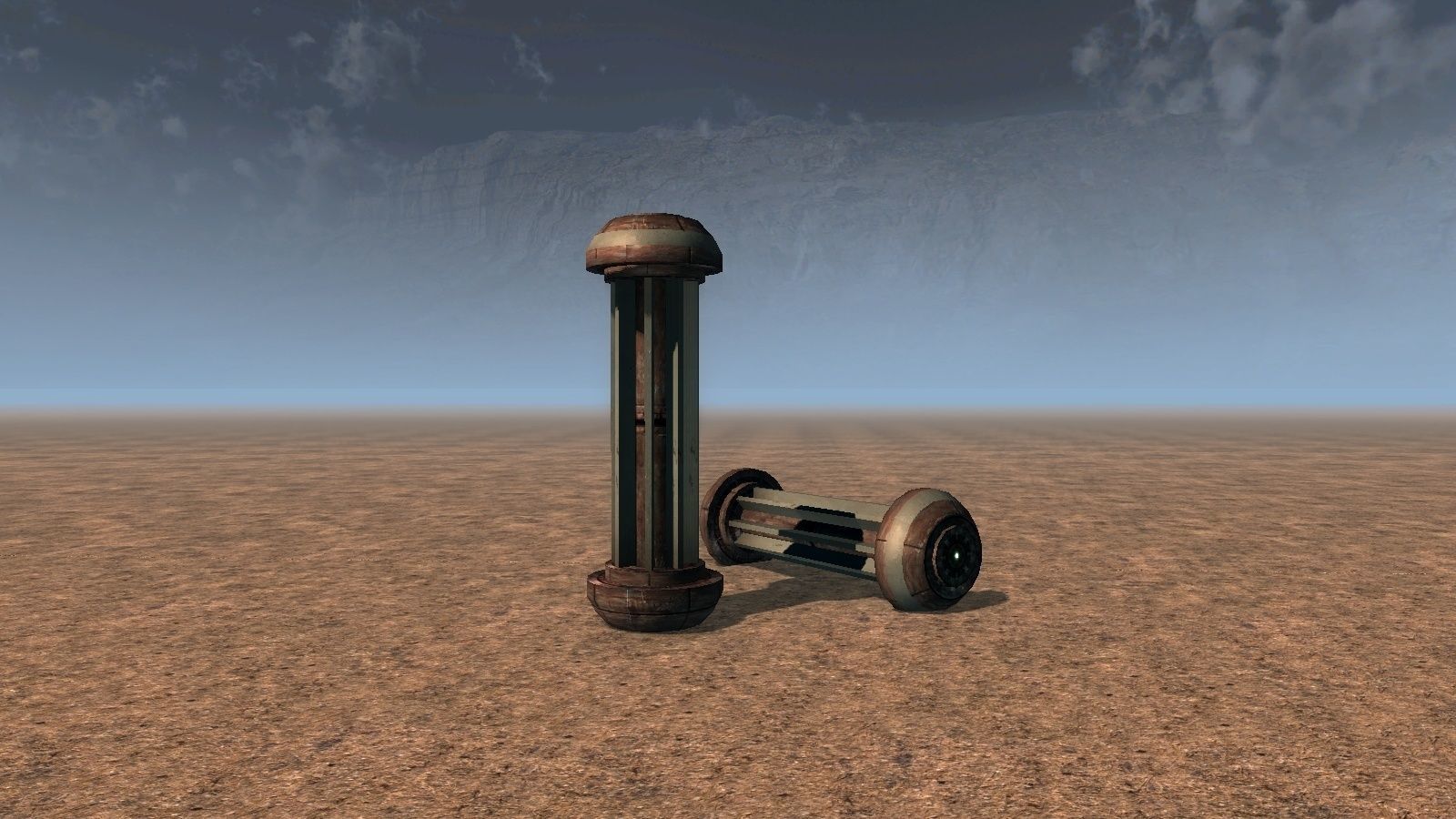 3D model Scifi Cyberpunk Containment Barrels VR / AR / low-poly | CGTrader