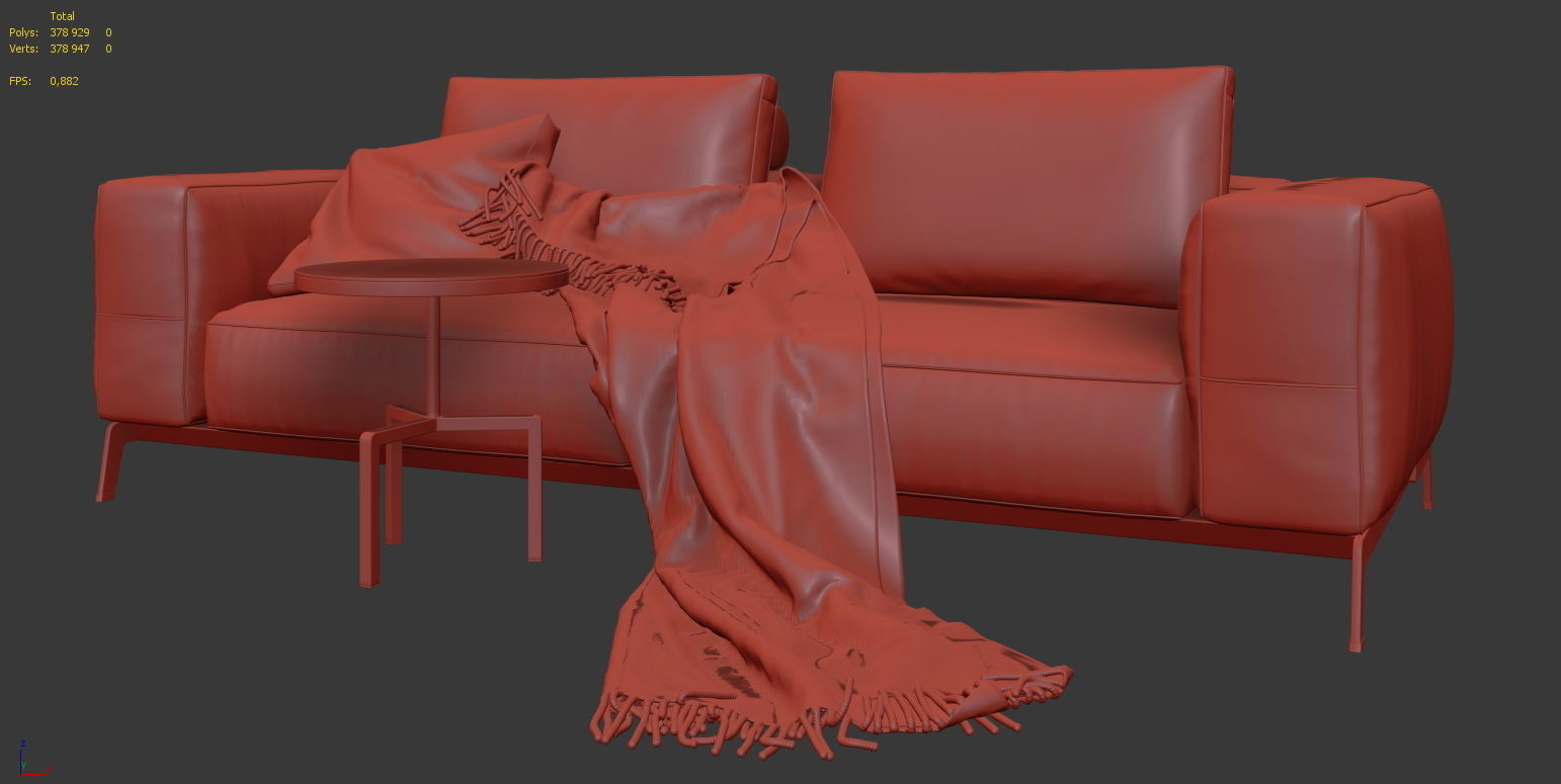 flexform ETTORE 3D model | CGTrader