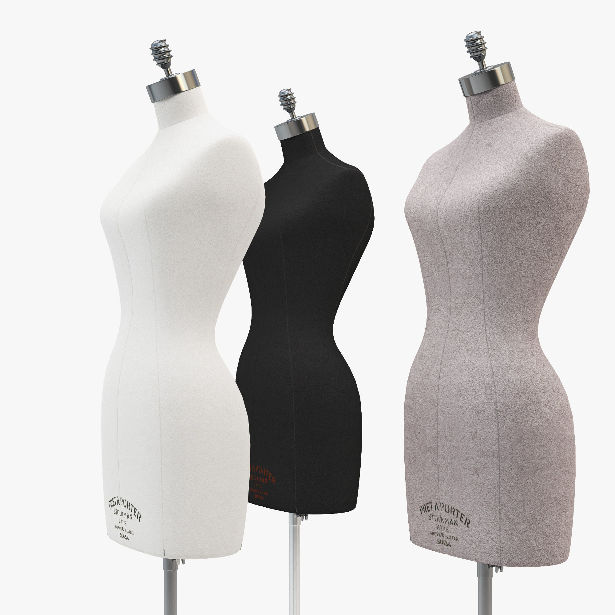 3D model Stockman Mannequin Set VR / AR / low-poly | CGTrader