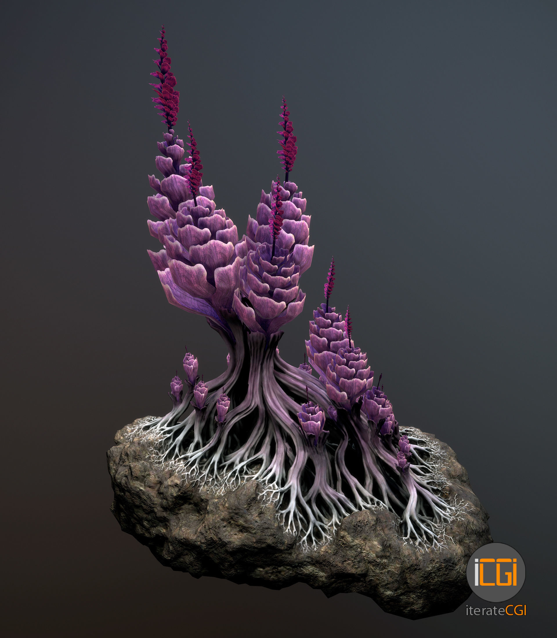 3D model Alien plant Succulent Type 1 VR / AR / low-poly | CGTrader