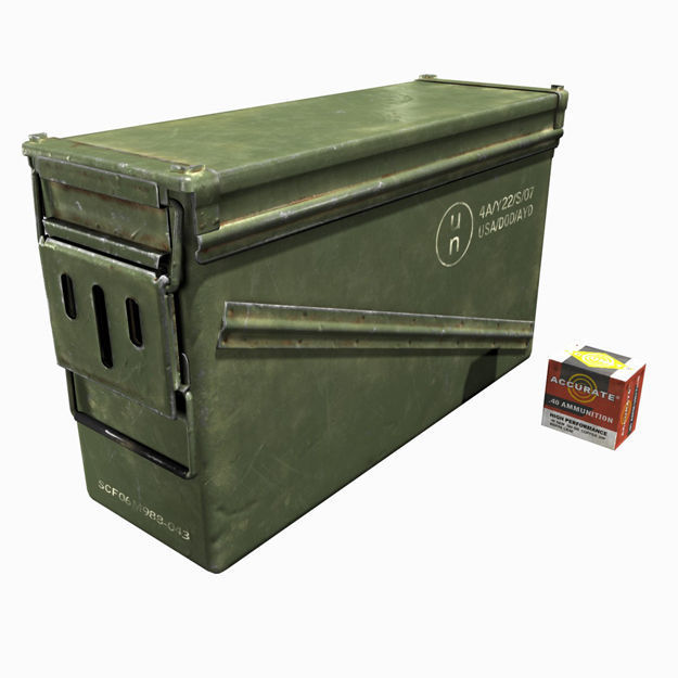 3D model 40mm Ammo Box VR / AR / low-poly rigged | CGTrader