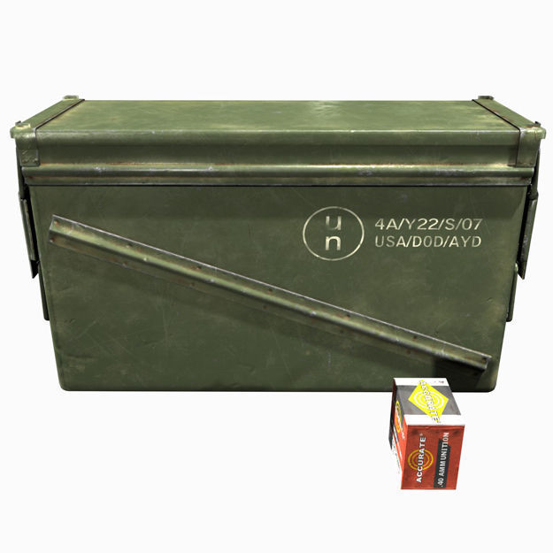 3D model 40mm Ammo Box VR / AR / low-poly rigged | CGTrader