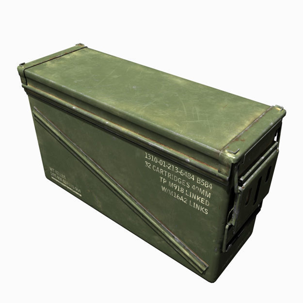 3D model 40mm Ammo Box VR / AR / low-poly rigged | CGTrader