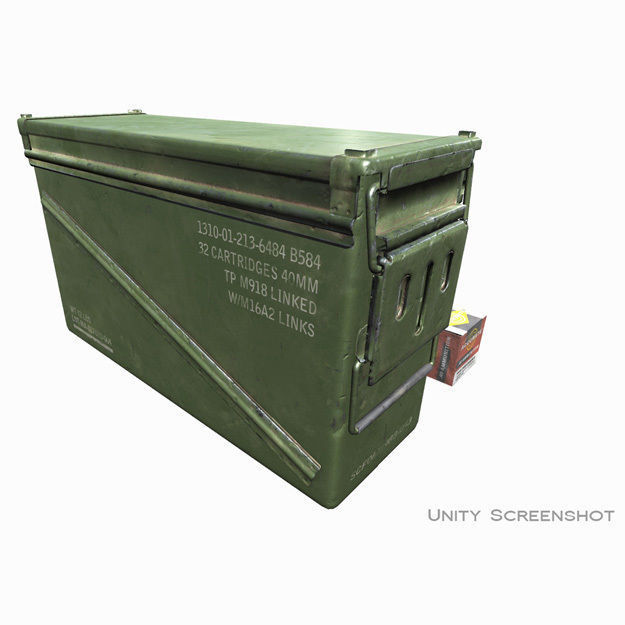 3D model 40mm Ammo Box VR / AR / low-poly rigged | CGTrader