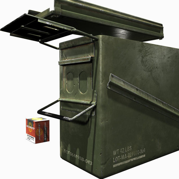 3D model 40mm Ammo Box VR / AR / low-poly rigged | CGTrader