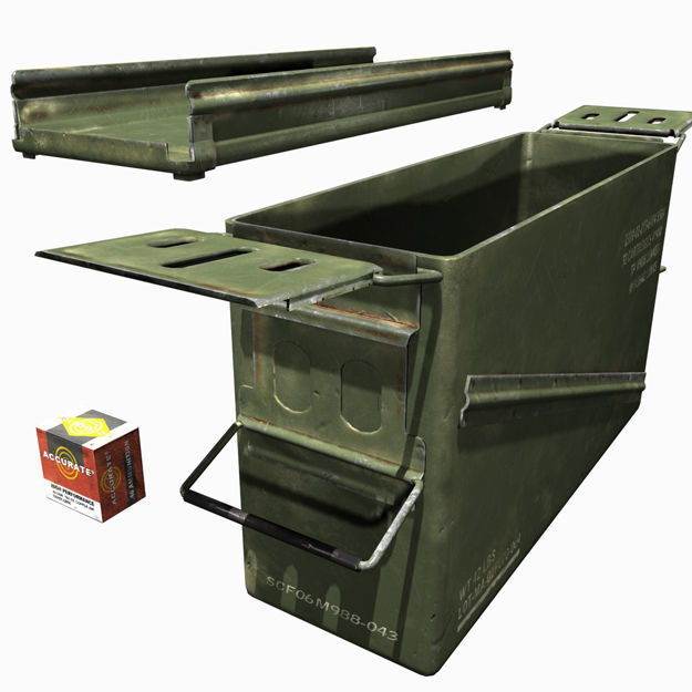 3D model 40mm Ammo Box VR / AR / low-poly rigged | CGTrader