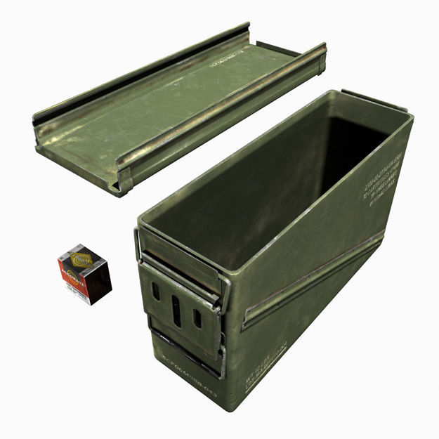 3D model 40mm Ammo Box VR / AR / low-poly rigged | CGTrader