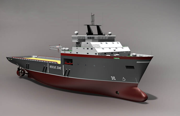 Offshore vessel 3D model | CGTrader