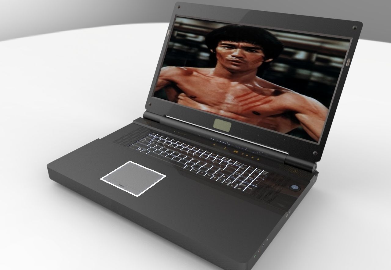 Monster P570WM3D 17 Laptop 3D model | CGTrader