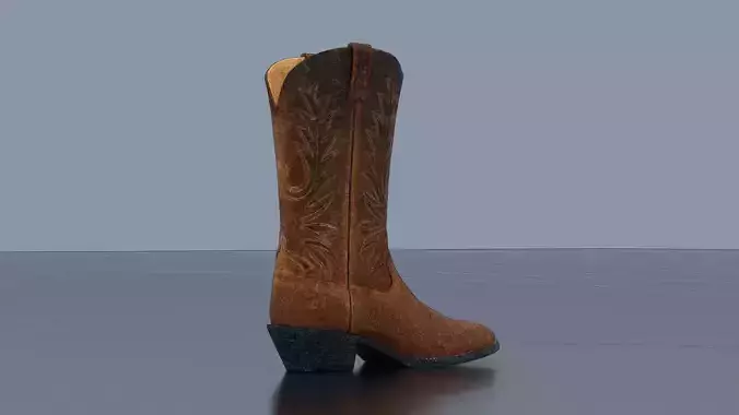 Cowboy Boots free 3D model animated | CGTrader