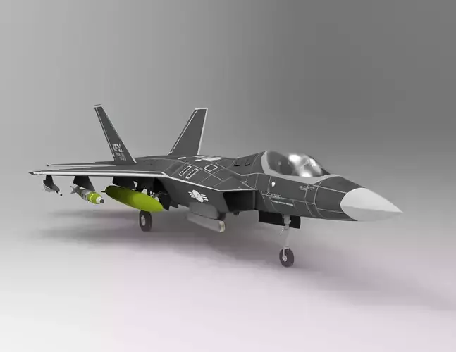 Stealth fighter jet 3D model | CGTrader