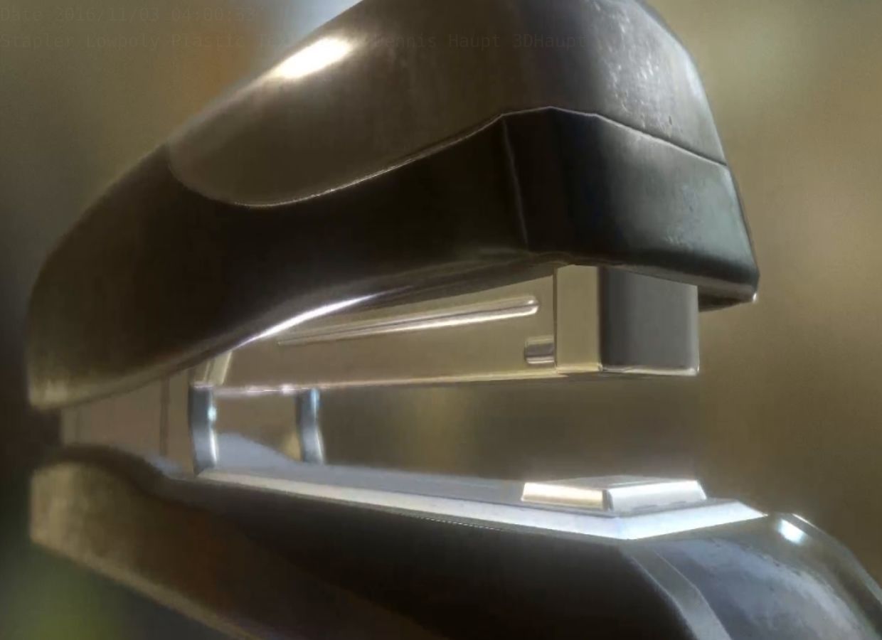 3D model Stapler Rigged And Animated Plastic Version VR / AR / low-poly ...