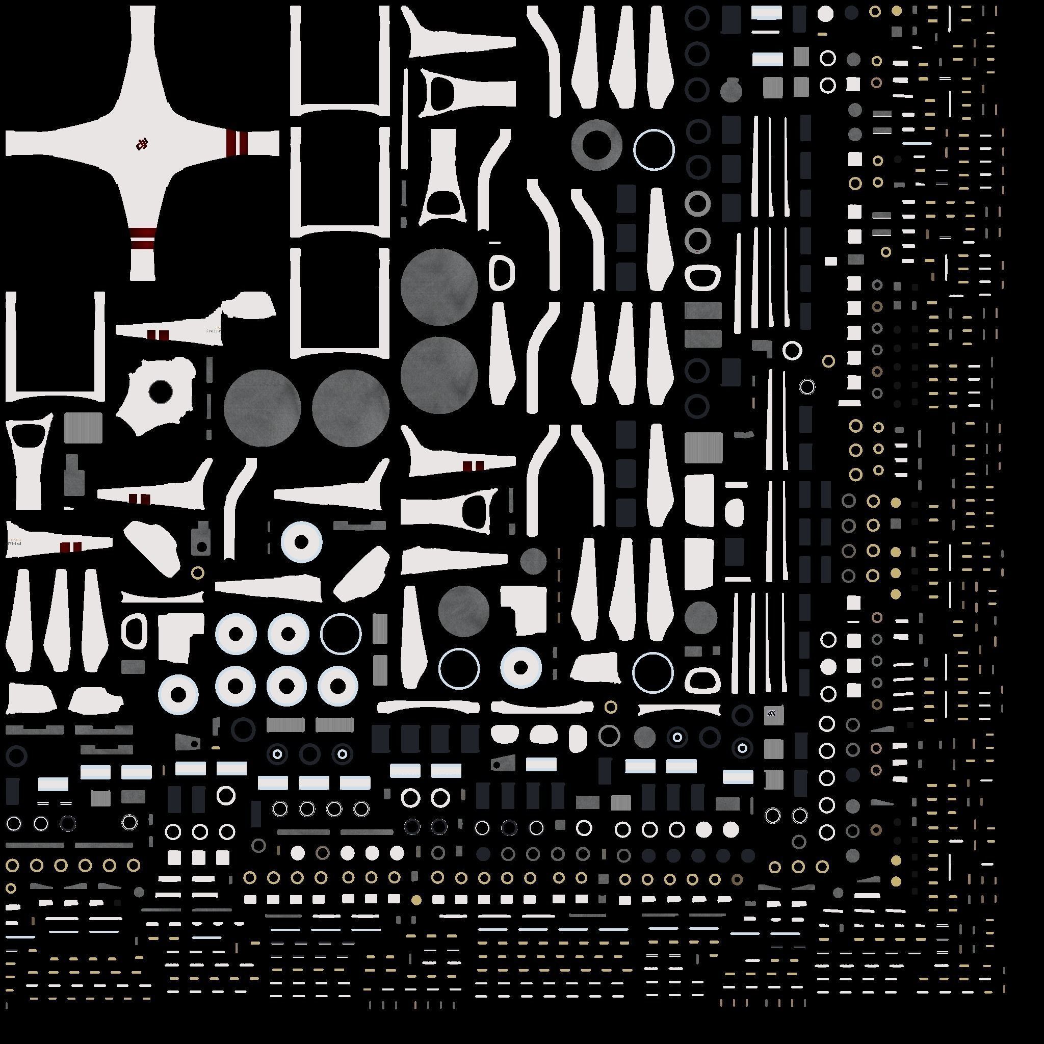 3D model DJI Phantom 3 Drone VR / AR / low-poly animated | CGTrader