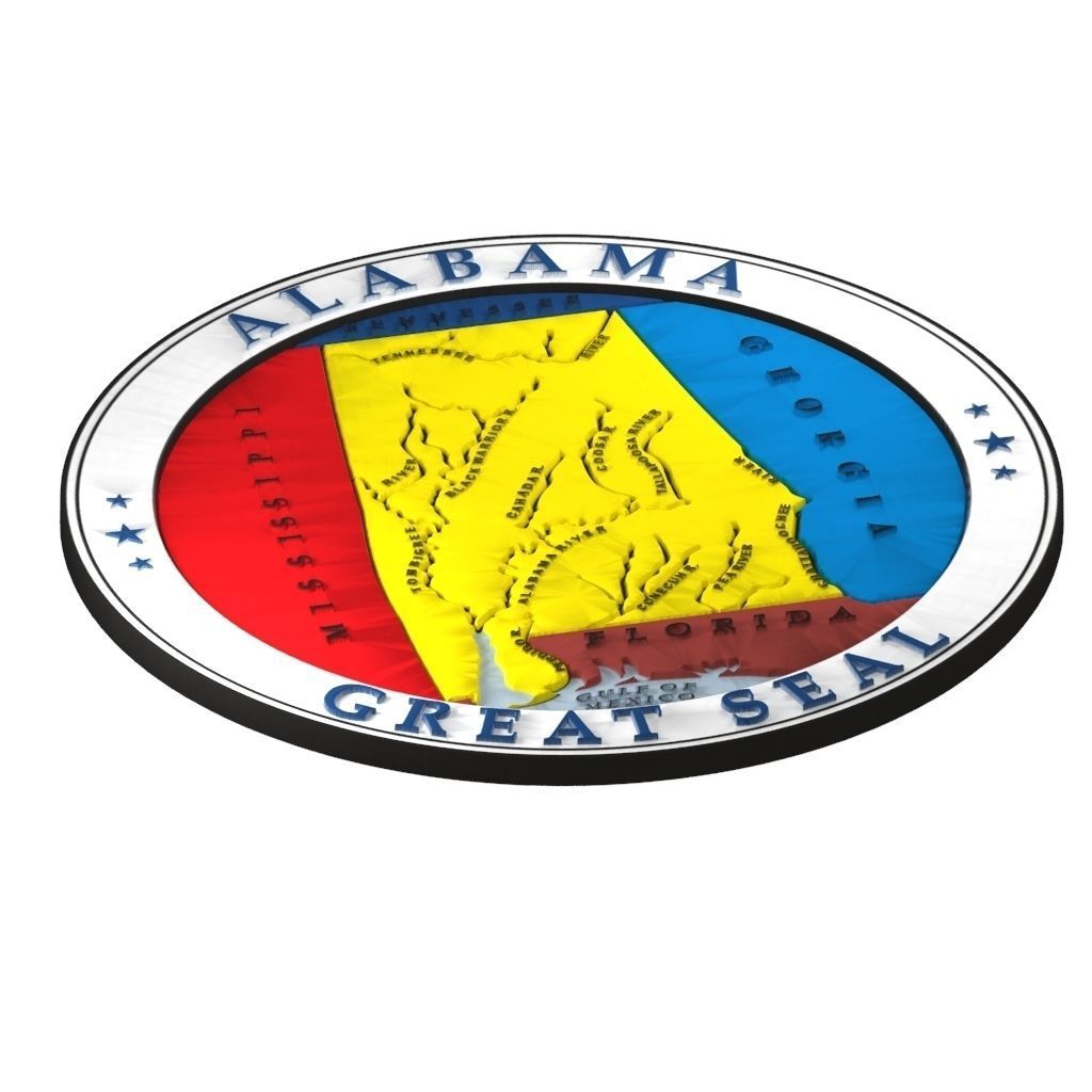 Alabama Seal 3D model | CGTrader