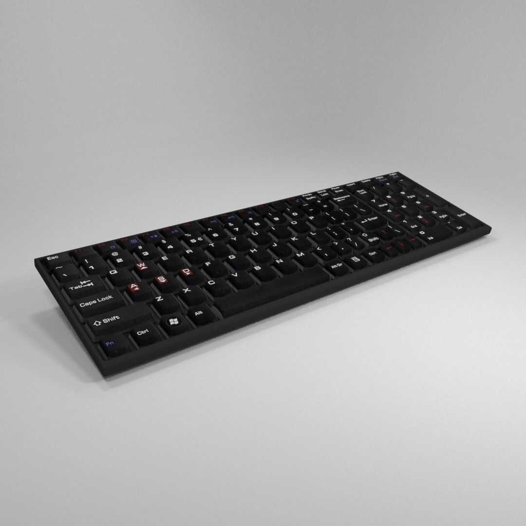 Simple Keyboard 3D model | CGTrader