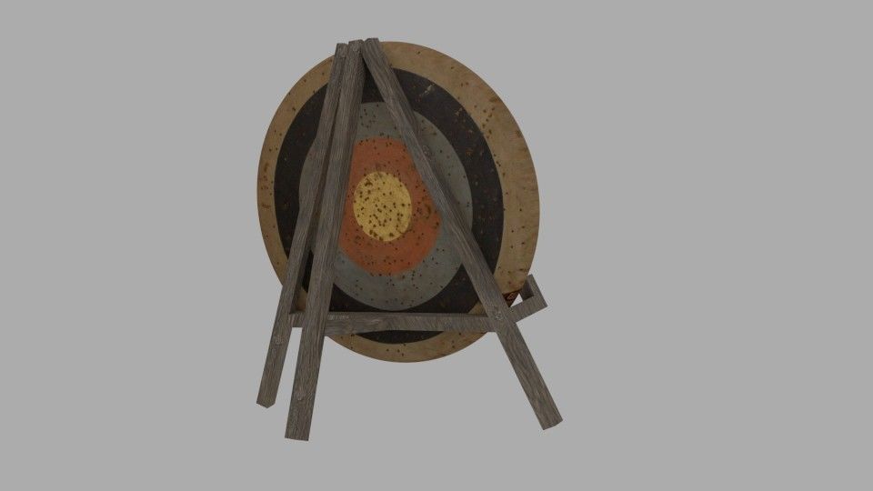 3D model Archery Target Medieval VR / AR / low-poly | CGTrader