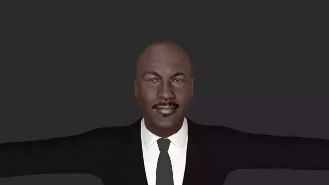 NBA players Michael Jordan Hyper Realistic Full Body Rigged 3D model ...