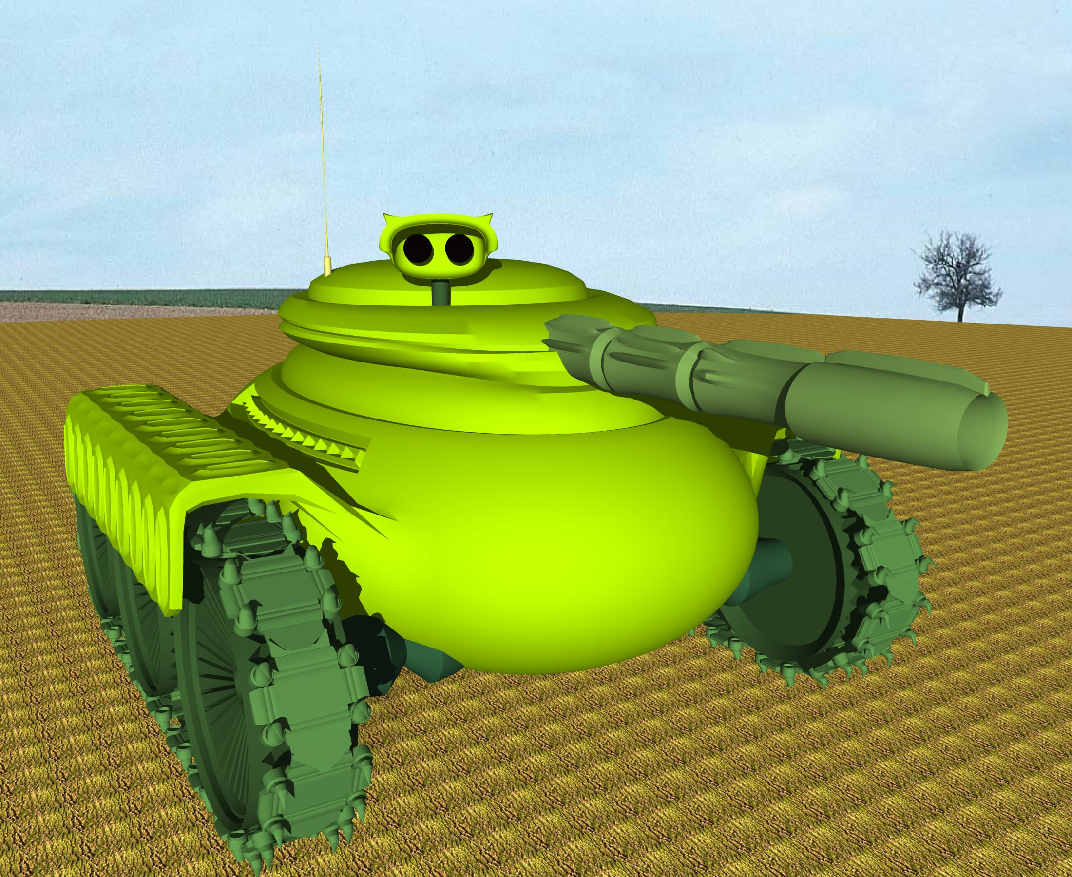 Military Tank-Type 1 free 3D model | CGTrader