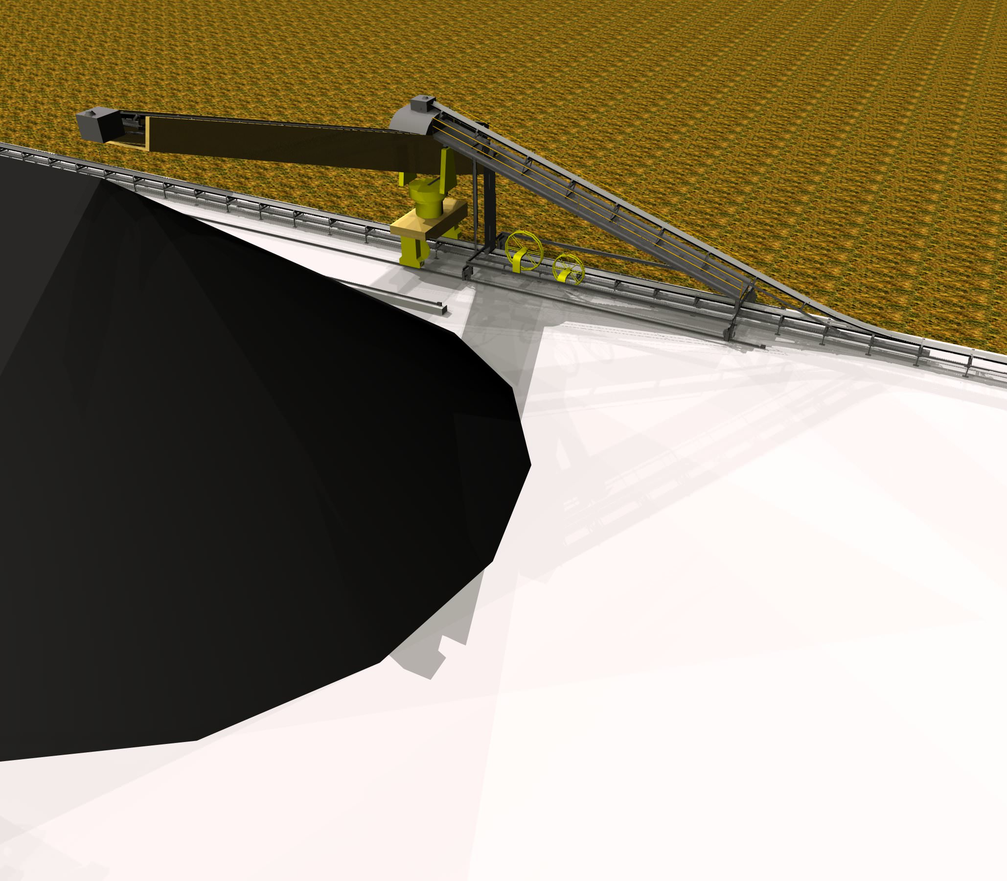 Coal Stacker-Reclaimer free 3D model | CGTrader