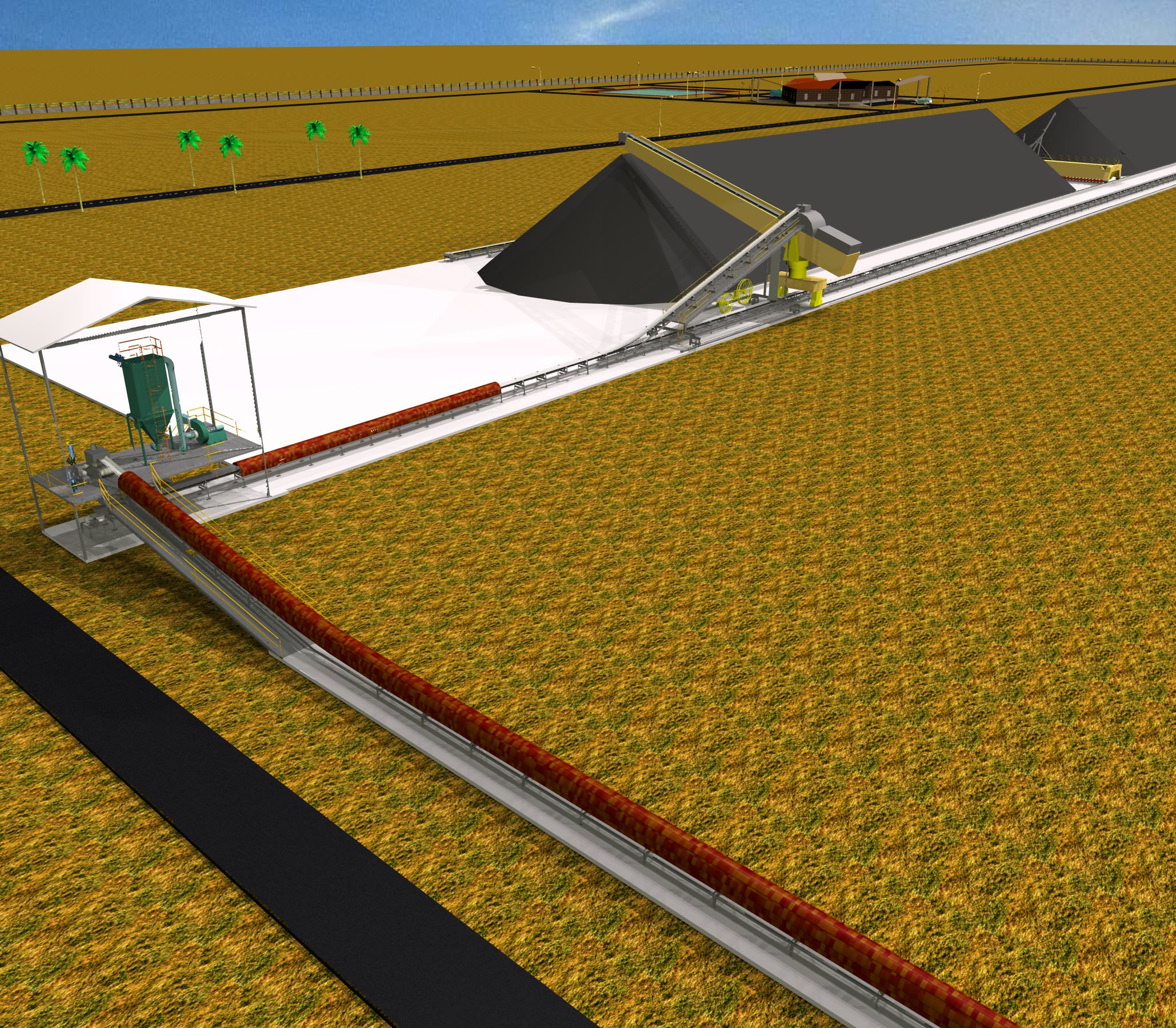 Coal Stacker-Reclaimer free 3D model | CGTrader