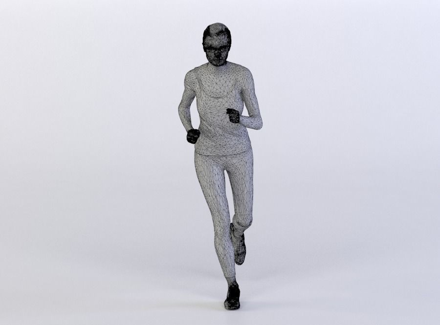 Julia 0210 Woman running 3D model | CGTrader