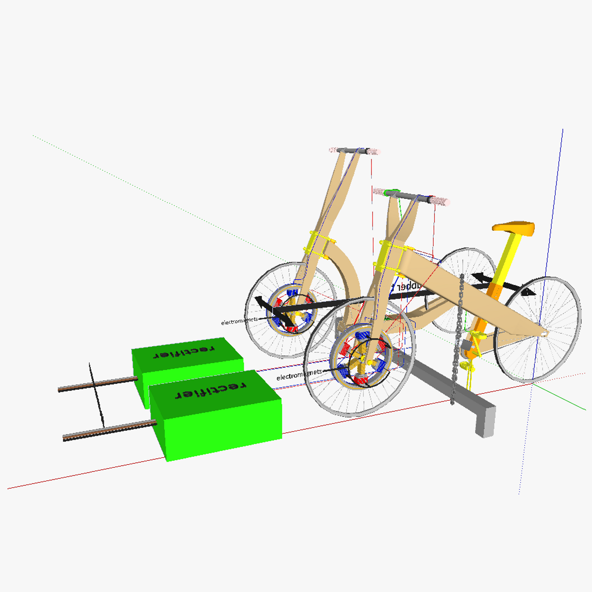 Human powered vehicles for bicycle sharing systems 3D model | CGTrader