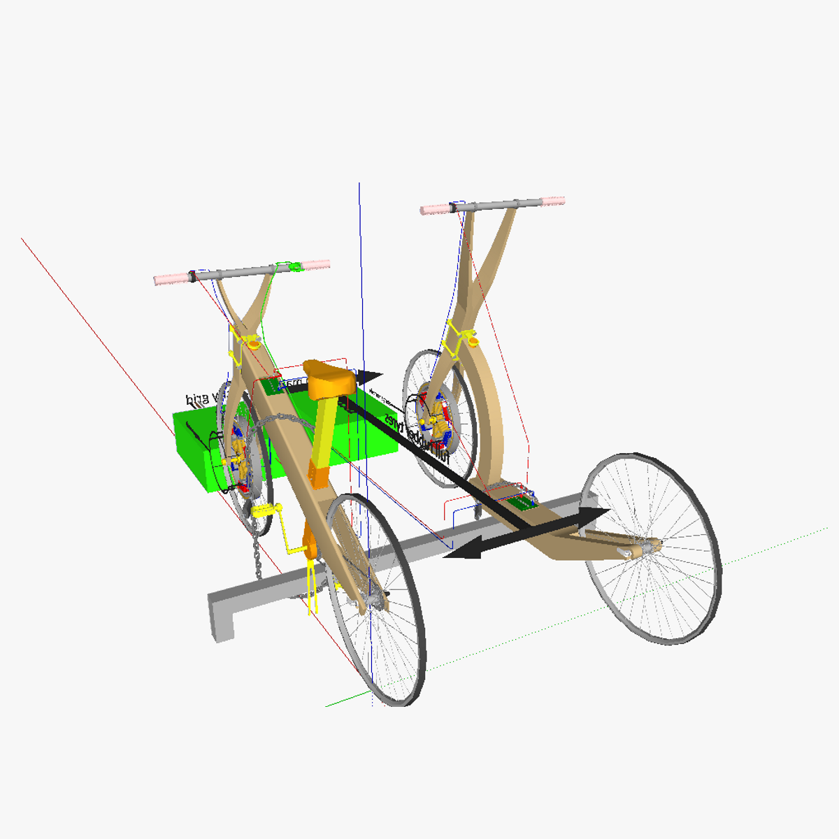 Human powered vehicles for bicycle sharing systems 3D model | CGTrader