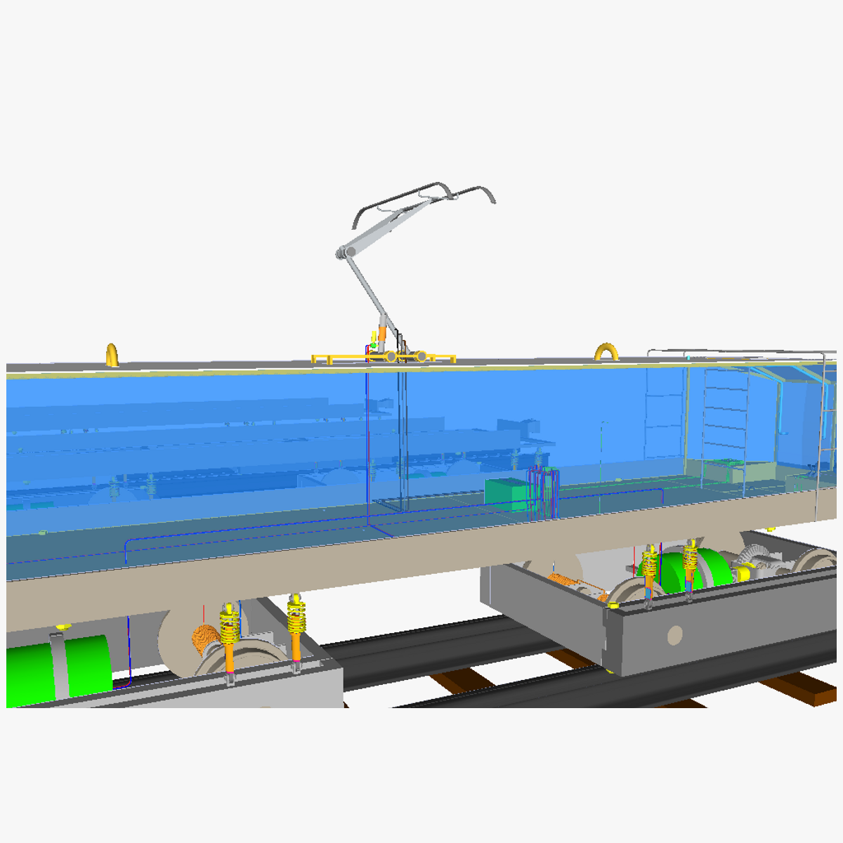 Modular train EM 3D model | CGTrader