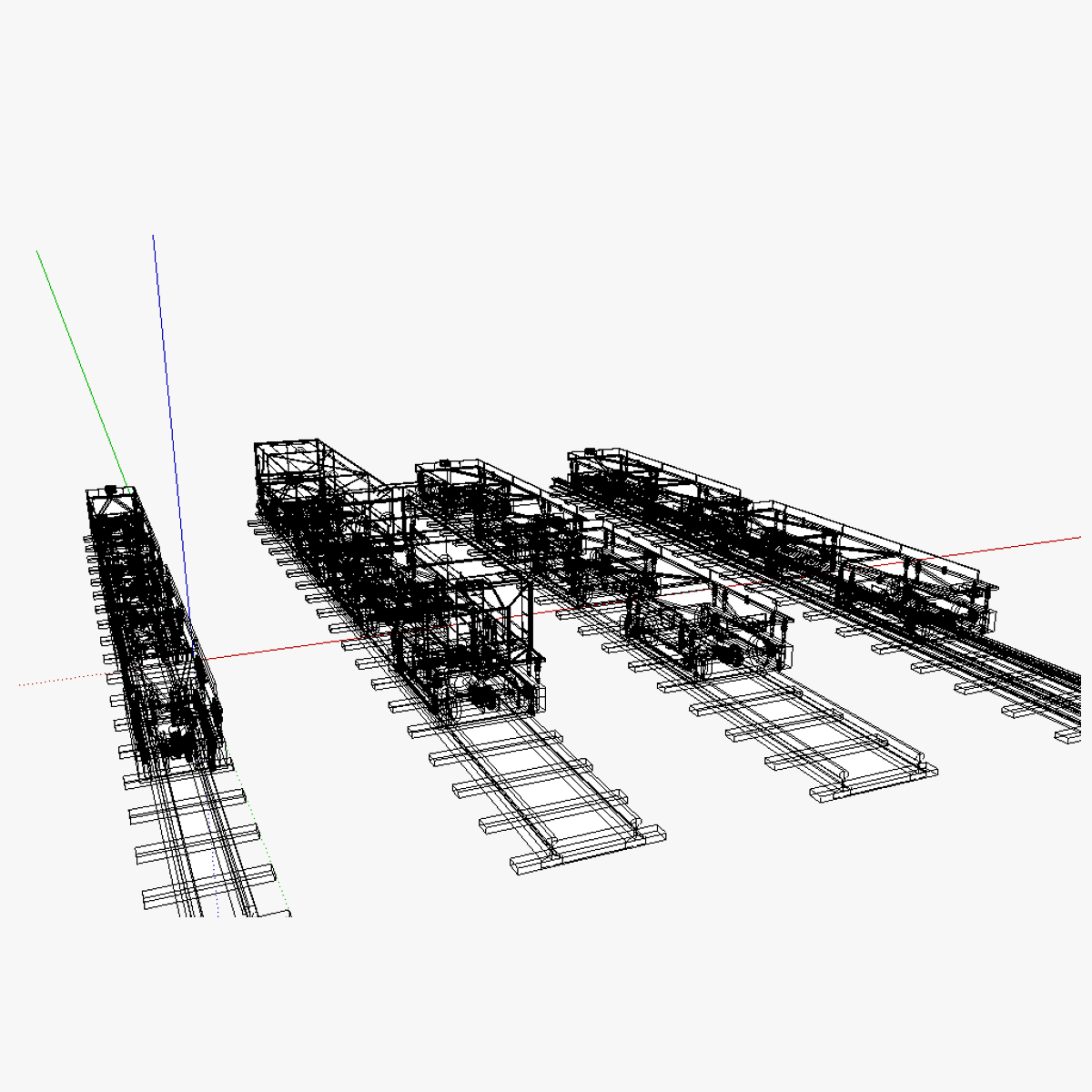 Modular train EM 3D model | CGTrader