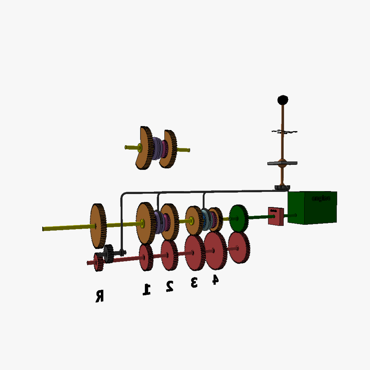 Standard gearbox 3D model 3D printable | CGTrader