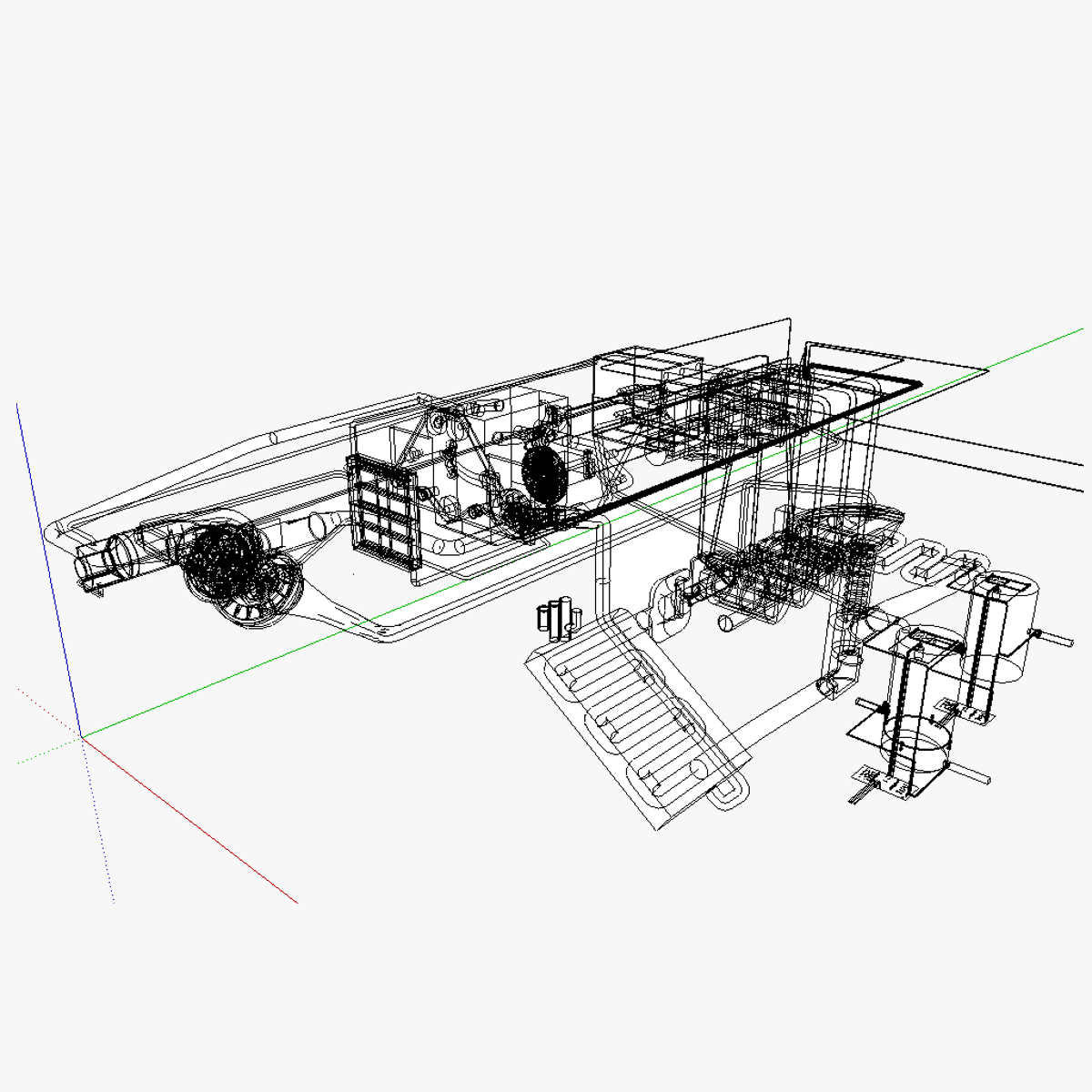 Microbial electrolysis cell MEC gas fed AT IC motor 1 3D model | CGTrader