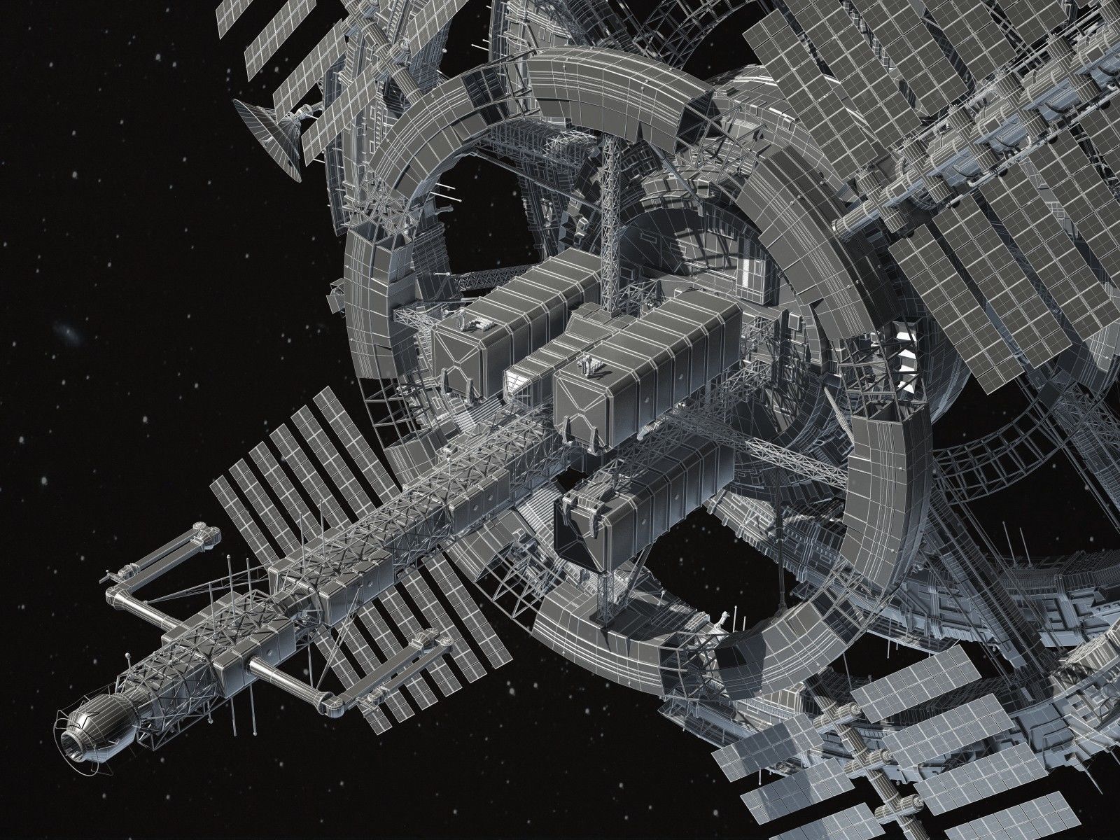 Sci-Fi Space Station 3D model | CGTrader