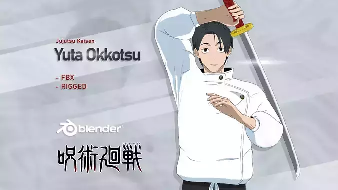 3D model Yuta Okkotsu - Jujutsu Kaisen VR / AR / low-poly | CGTrader