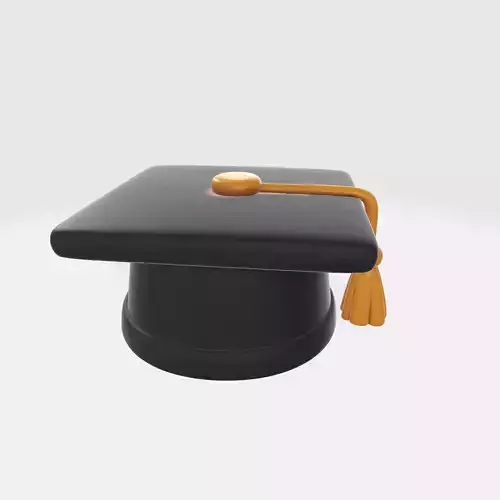 Graduation Hat 1 3D model | CGTrader