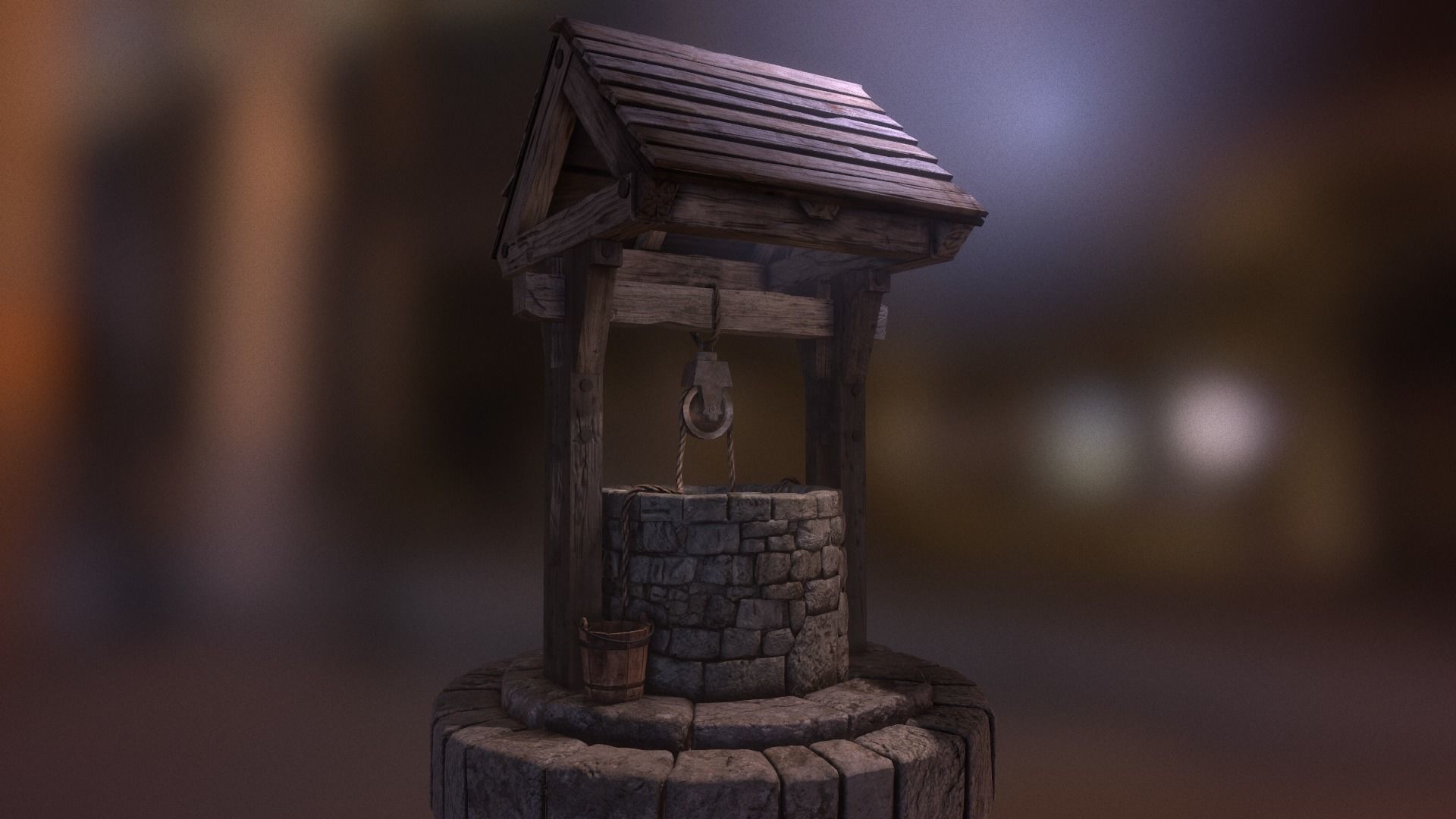 3D model Medieval Well - PBR VR / AR / low-poly | CGTrader