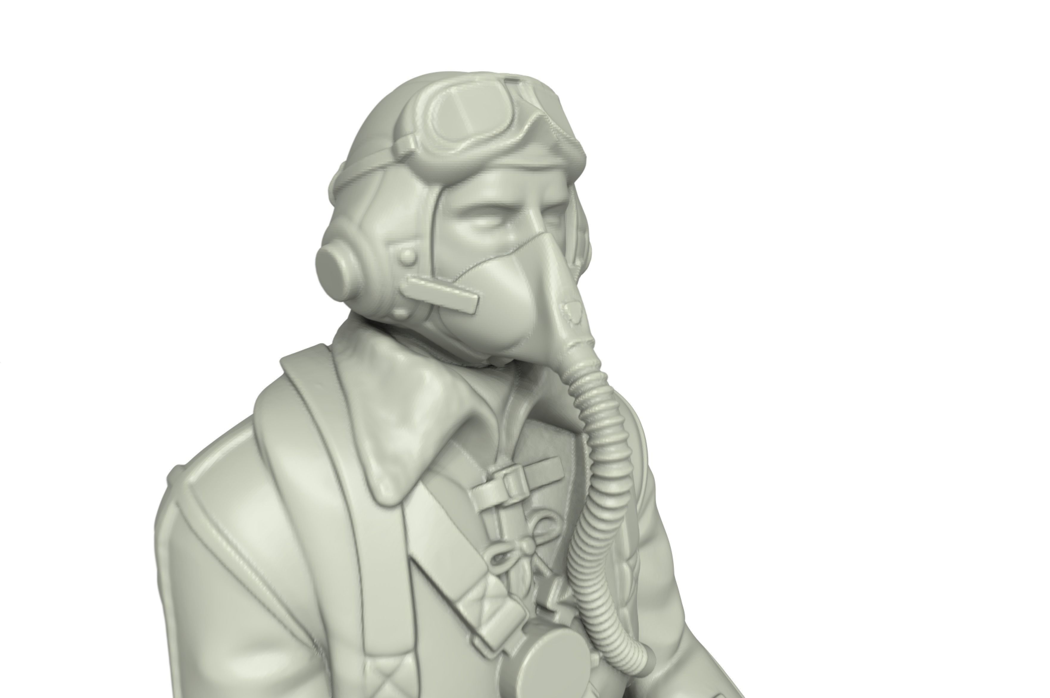 Pilot - RAF 3D model 3D printable | CGTrader