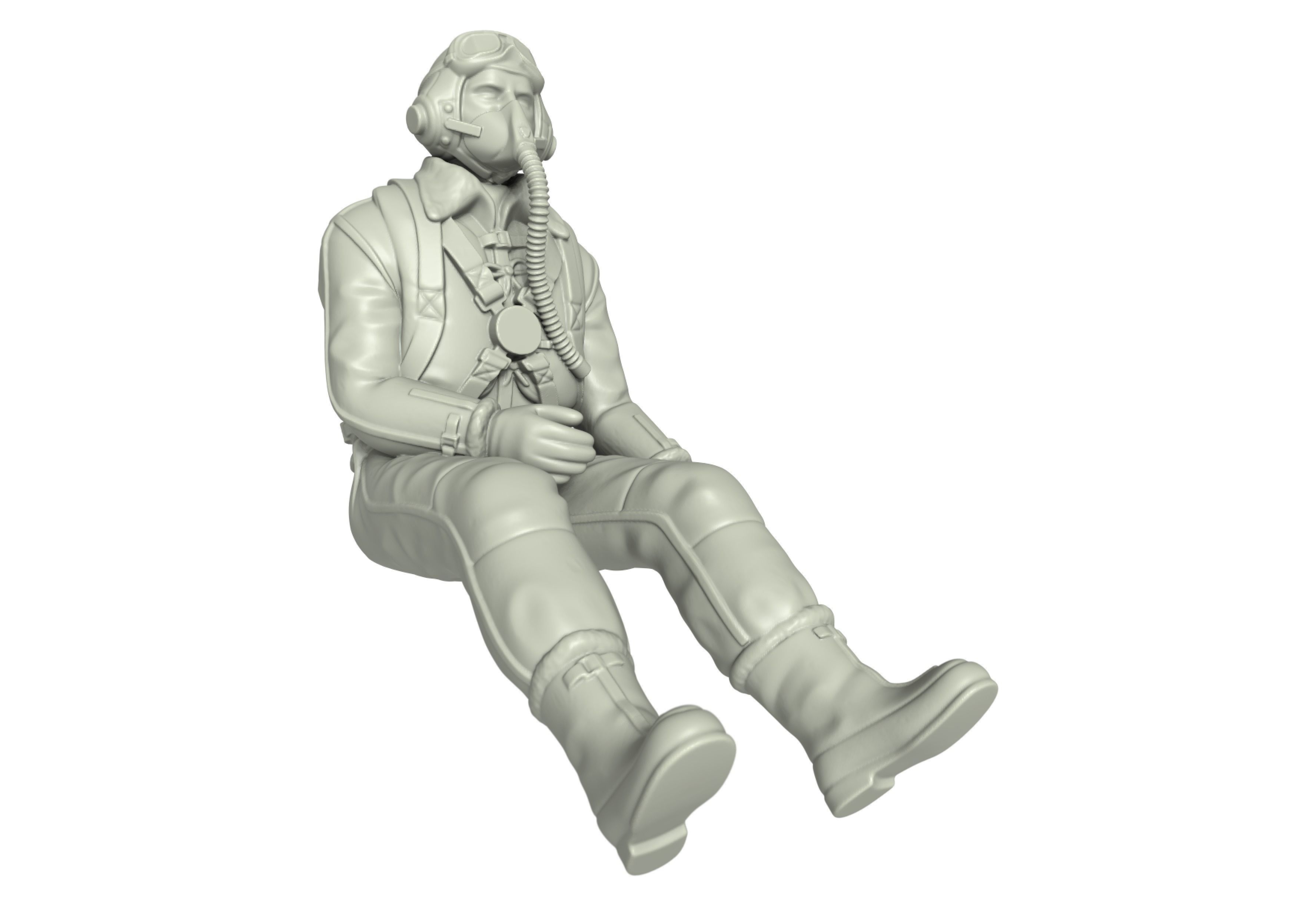 Pilot - RAF 3D model 3D printable | CGTrader