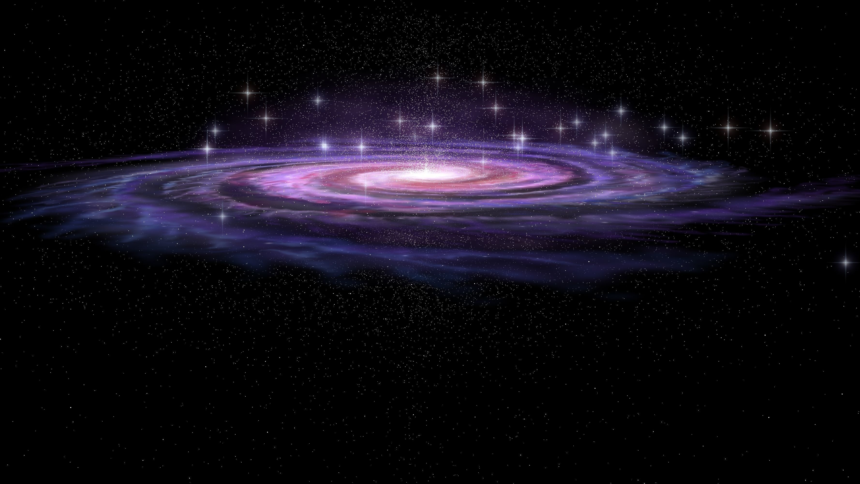 Spiral Galaxy in deep space 3D model 3D model | CGTrader