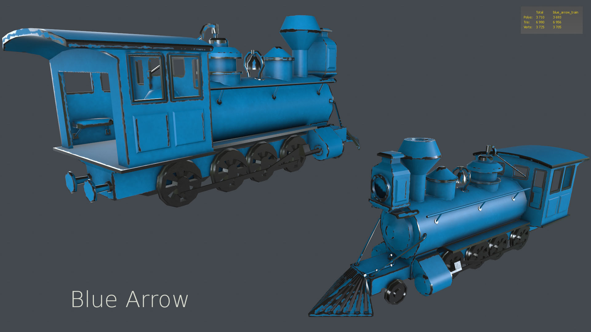 3D model Locomotive VR / AR / low-poly | CGTrader