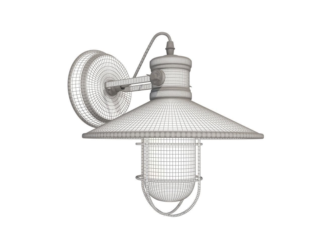 Sconce Antique Industrial 3D model | CGTrader