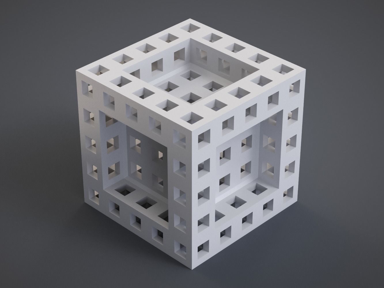 Recursive Cube 3D model 3D printable | CGTrader