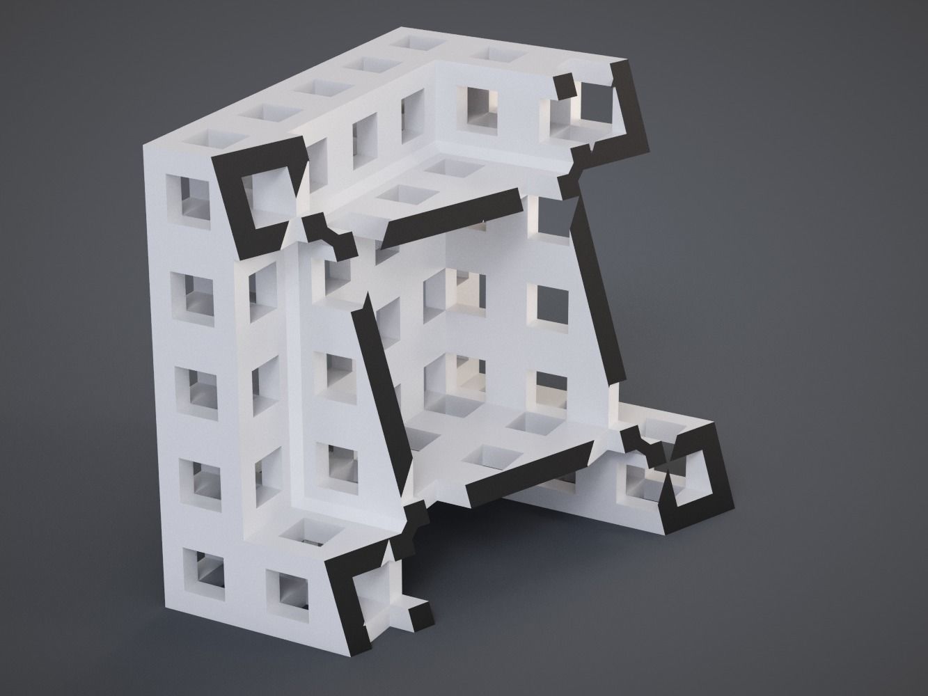 Recursive Cube 3D model 3D printable | CGTrader