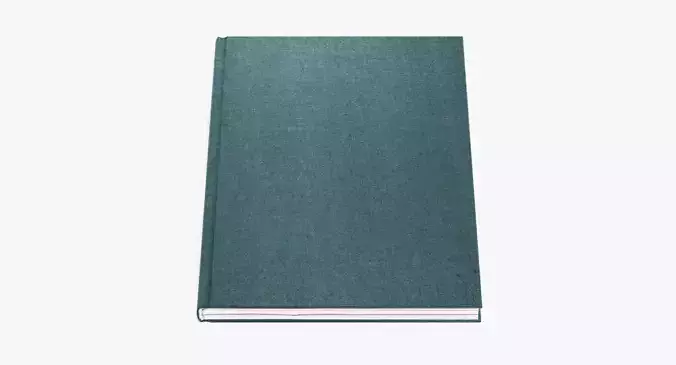 Blank Book V2 - Clean Leather Bound Hardcover Publication 3D model ...