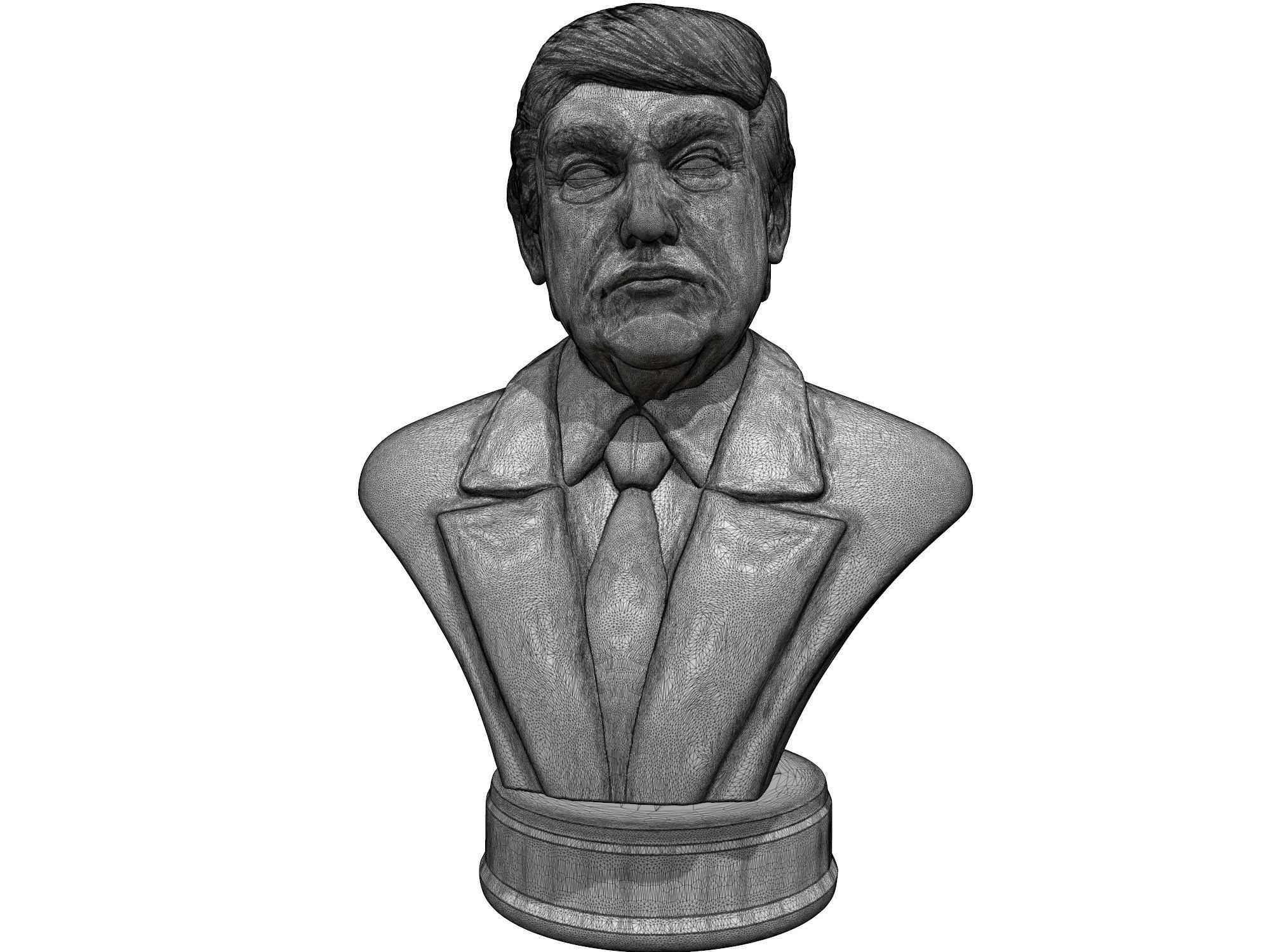Donald Trump presidental edition stl 3D model 3D printable | CGTrader