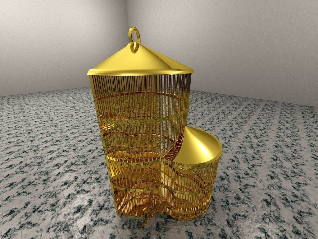 Bird Cage 3D model 3D printable | CGTrader