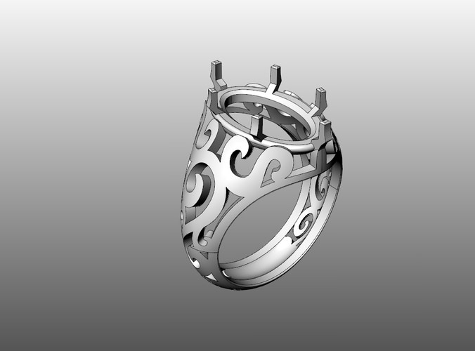 Ring for Womens 7 free 3D Model 3D printable .stl .3dm - CGTrader.com